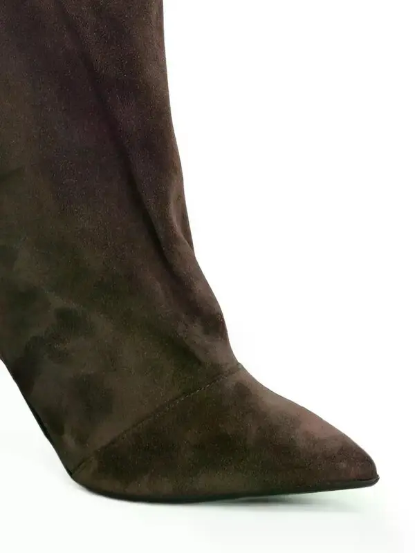FABIO RUSCONI Suede Pointed-toe Boots