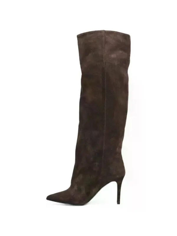 FABIO RUSCONI Suede Pointed-toe Boots