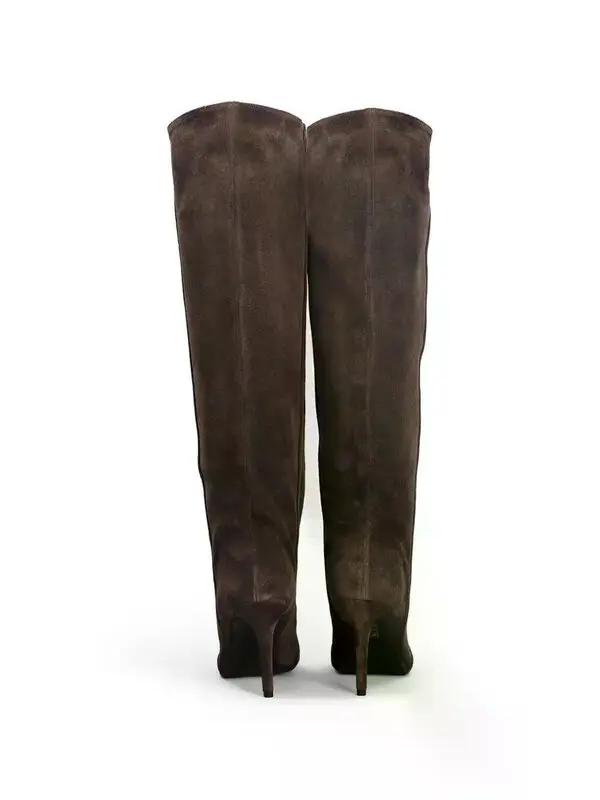FABIO RUSCONI Suede Pointed-toe Knee-high Boots