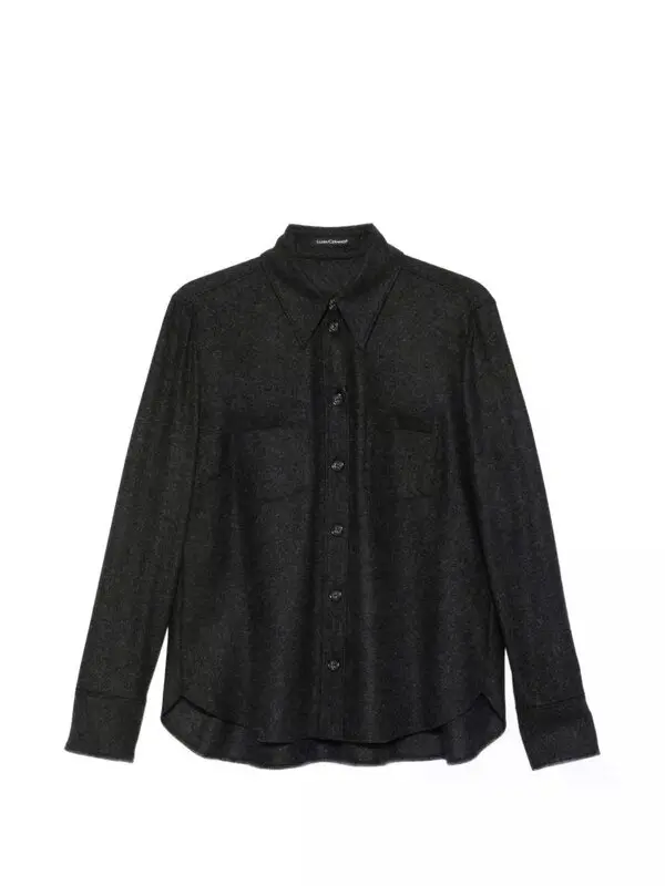 LUISA CERANO Flannel Shirt Jacket - Grey