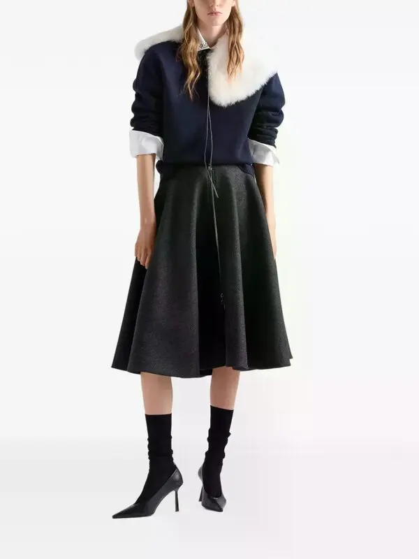 Prada Embroidered Poplin Shirt