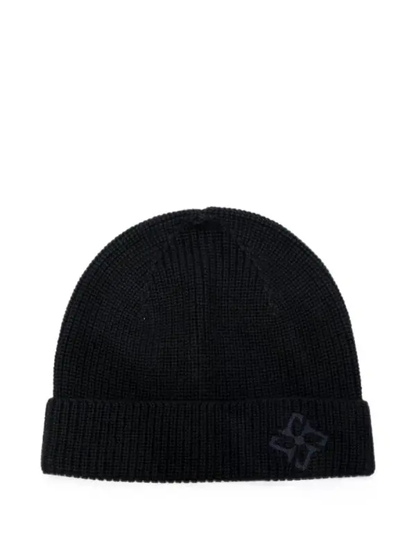 Tagliatore Grouse Logo-embroidered Ribbed Beanie Hat - Blue