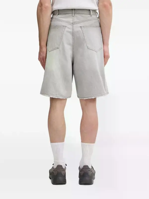 BEAMS Faded Raw-edge Shorts