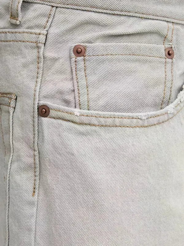 BEAMS Faded Raw-edge Shorts