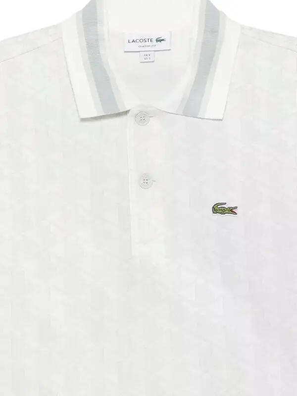 Lacoste Monogram-print Polo Shirt