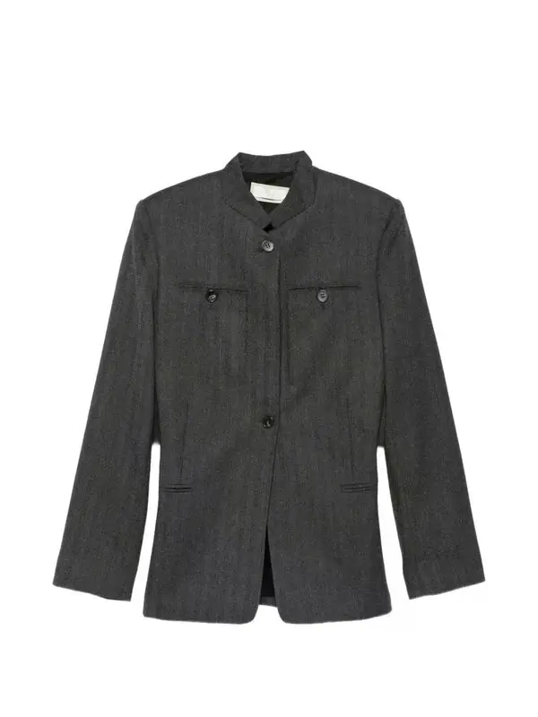LITKOVSKA Button-up Layered-back Jacket - Grey