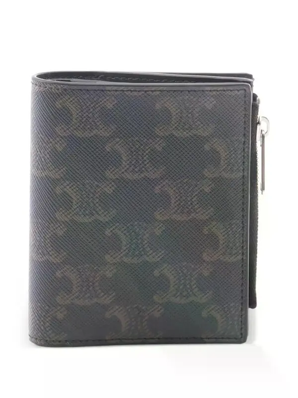 Celine 2020s Triomphe Bi-fold Wallet - Black