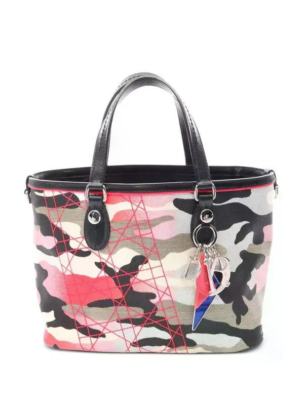 Dior Anselm Reyle 2010s Camouflage Tote Bag - Black