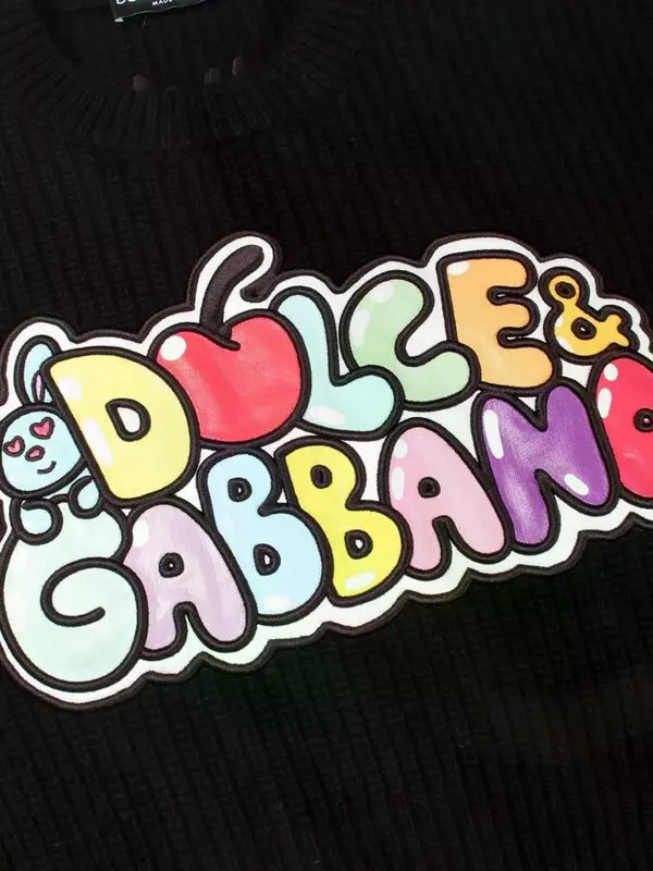 Dolce & Gabbana 2010s Logo-embroidered Sweater