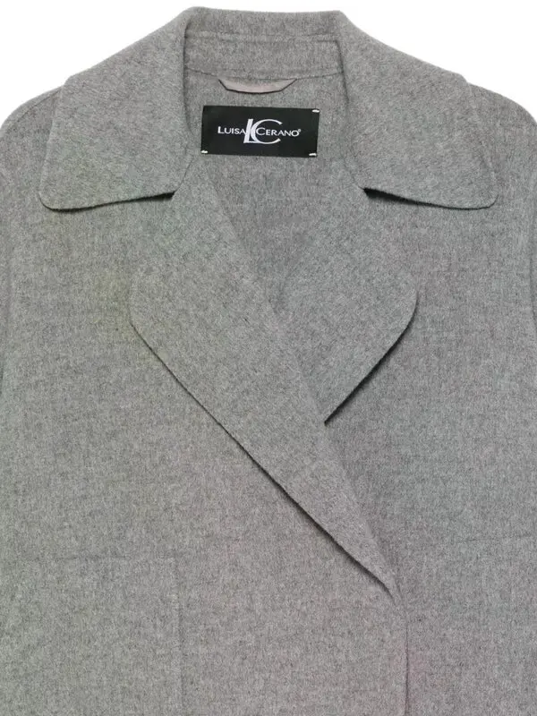 LUISA CERANO Double-faced Coat With Notched Lapel