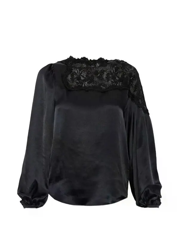 Isabel Marant Étoile Lace-panelled Satin Blouse