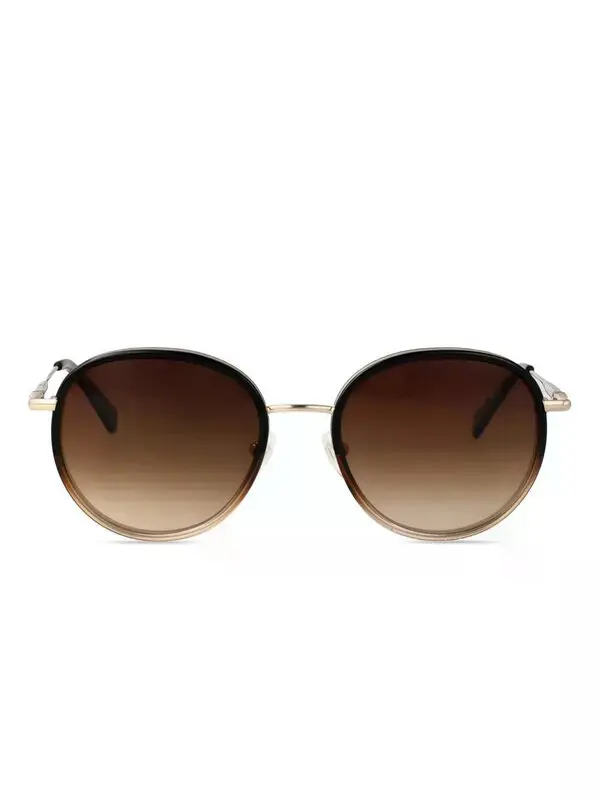 Longchamp Round Sunglasses - Gold