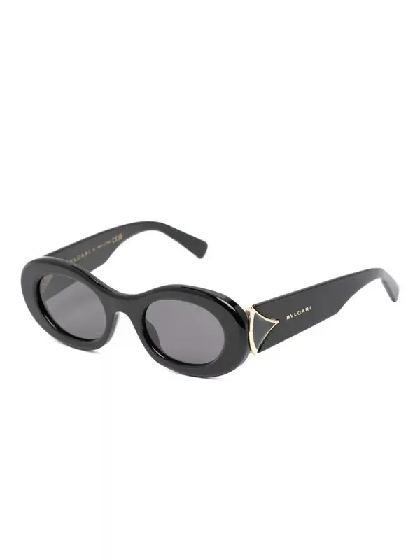 BVLGARI Oval Frame Sunglasses