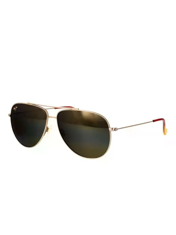 Maui Jim Hauoli Aviator Sunglasses - Gold