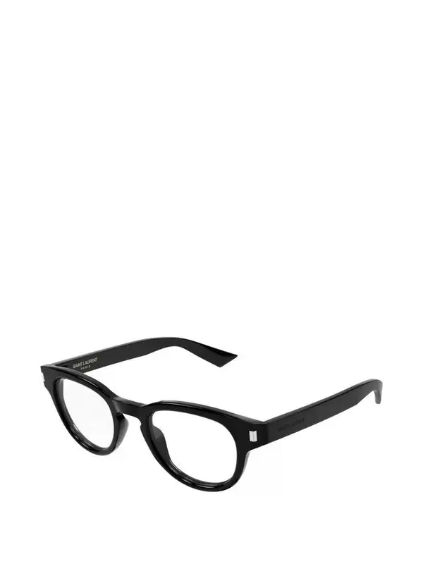 Saint Laurent Round Frame Glasses - Black