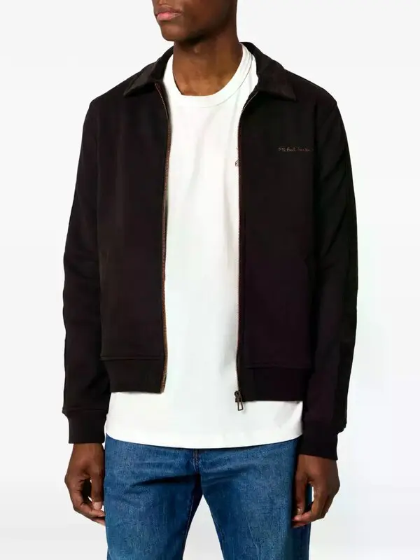 Paul Smith Corduroy Trim Zip-up Jacket