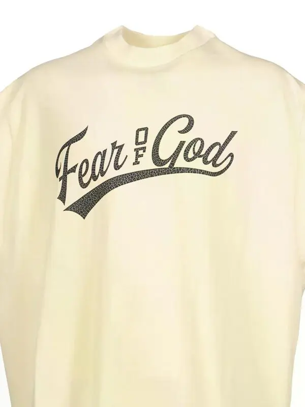 ESSENTIALS Graphic-print Cut-off T-shirt