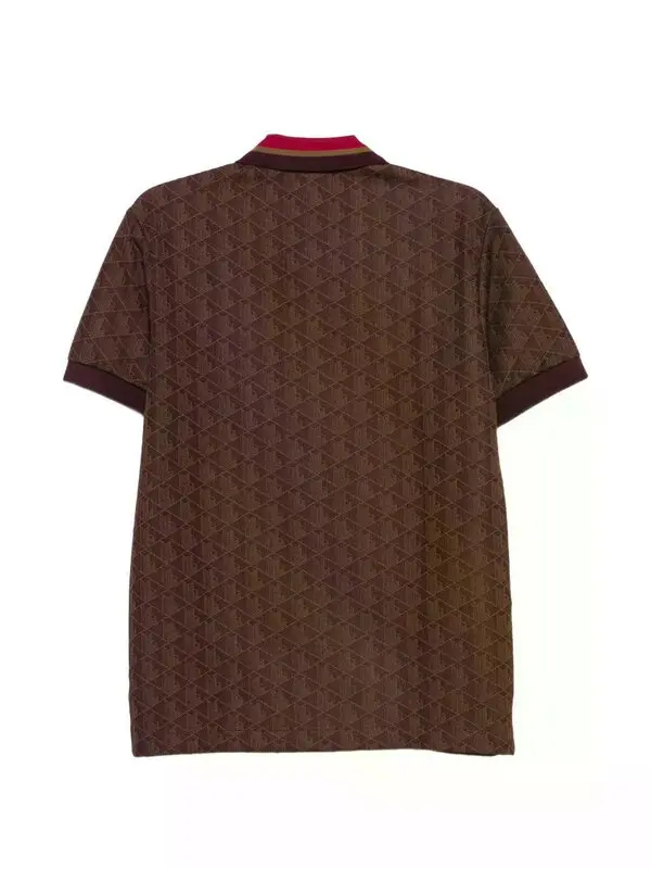 Lacoste Monogram-print Polo Shirt