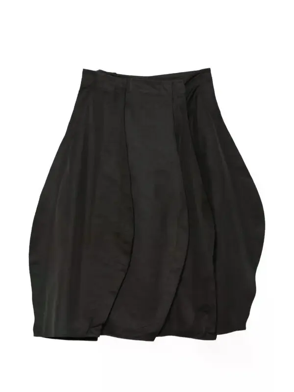 LITKOVSKA Layered-panel Balloon Midi Skirt - Black