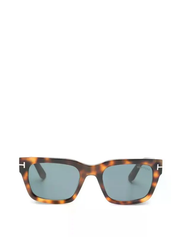 TOM FORD Andy Rectangle Sunglasses - Brown