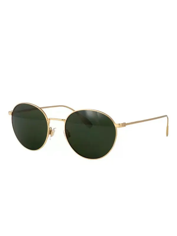POLO RALPH LAUREN EYEWEAR Gold-tone Round Frame Sunglasses - Yellow