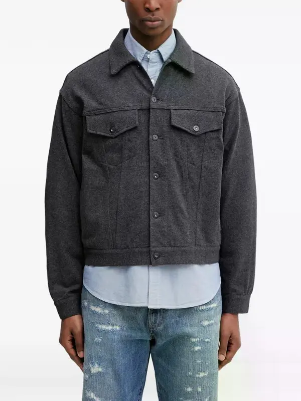 BEAMS Button-up Jacket - Black