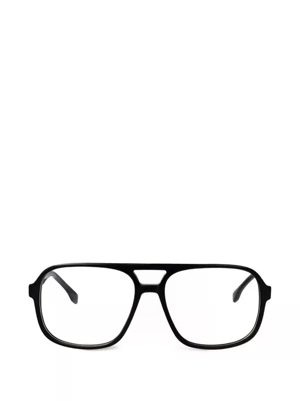 BOSS Browline Aviator Eyeglasses - Black