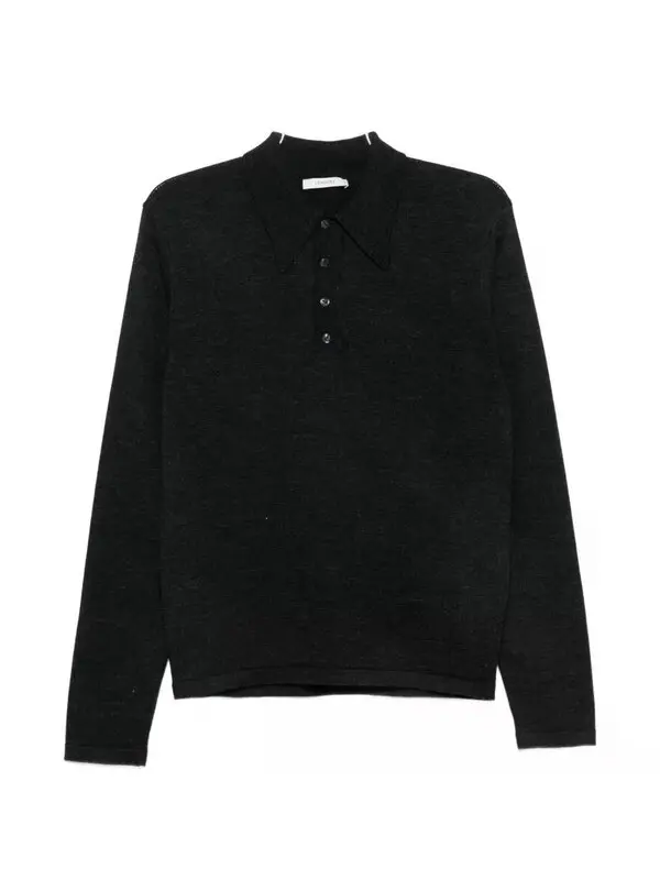 LEMAIRE Long-sleeve Polo Sweater