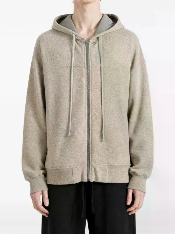 Rick Owens Zip-up Drawstring Hooded Jacket