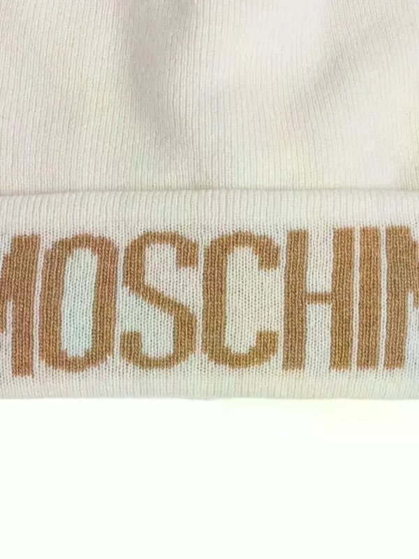 Moschino Intarsia Beanie Hat