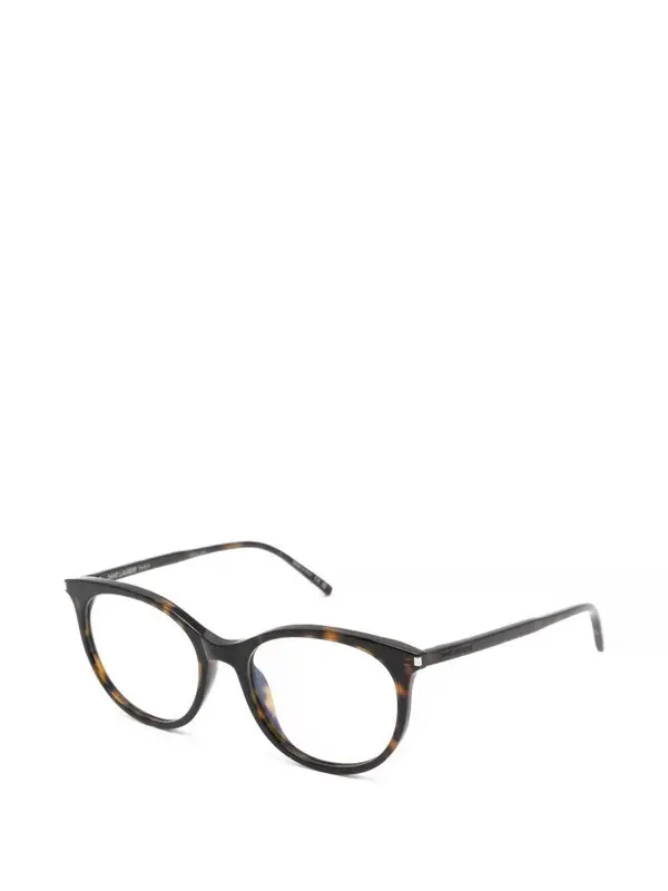 Saint Laurent Tortoiseshell-effect Cat-eye Glasses