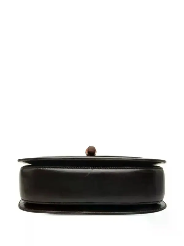 Gucci 20th Century Calfskin Bamboo Night Satchel - Black
