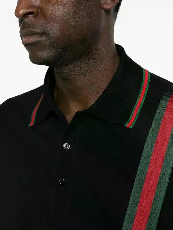 Gucci Cotton Jersey Piquet Polo Shirt