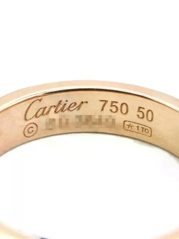 Cartier 18k Rose Gold Mini Love Ring With Diamond