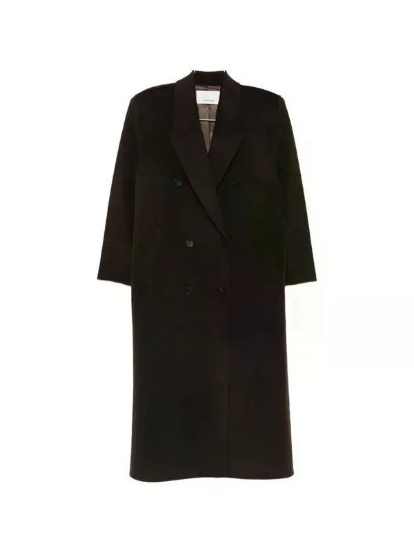 THE FRANKIE SHOP Double-breasted Peaked-lapels Coat