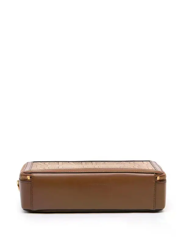 Versace All Over Logo Messenger Bag Satchel