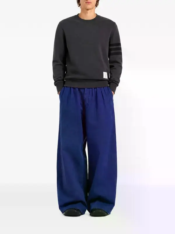 Thom Browne 4-bar Loopback Cotton Sweatshirt