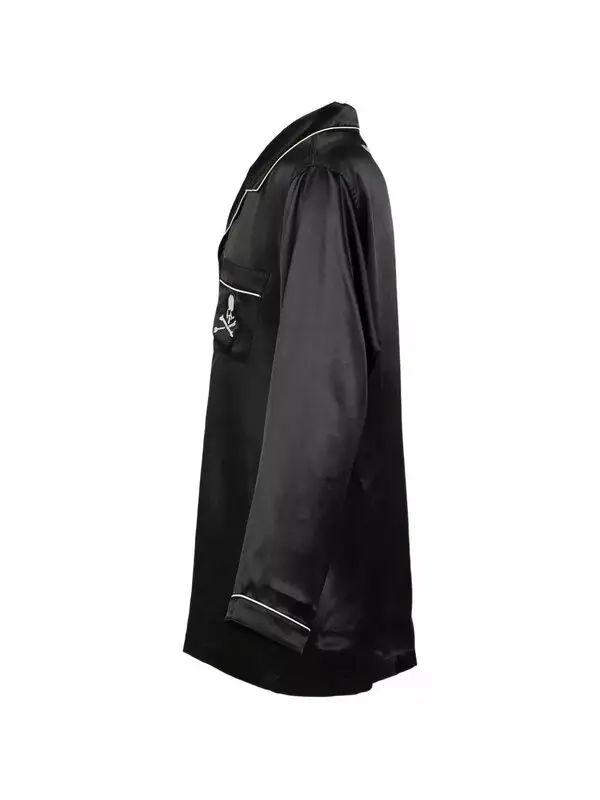 MASTERMIND WORLD Skull-embroidered Silk Pajama