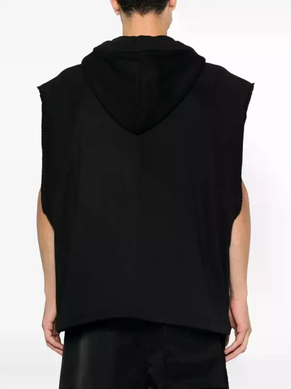 THOM KROM Sleeveless Zip-up Hoodie