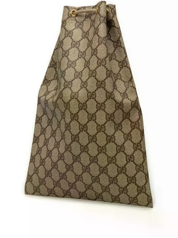 Gucci 20th Century Gg Supreme Drawstring Pouch - Neutrals