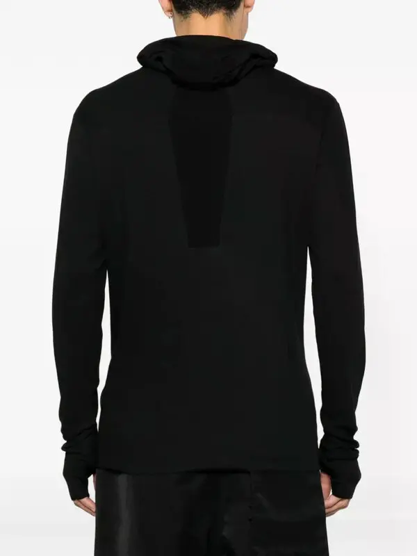 THOM KROM Funnel-neck Thumb-slot T-shirt