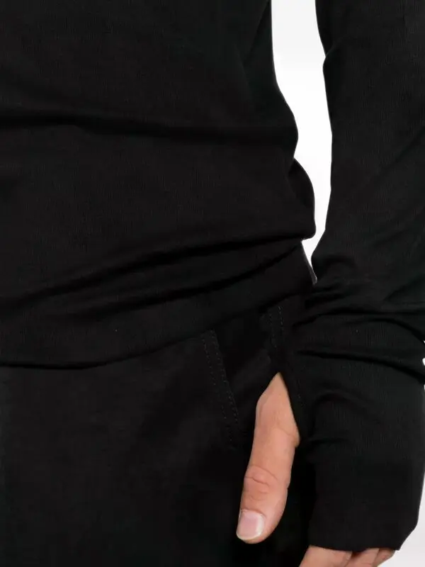 THOM KROM Funnel-neck Thumb-slot T-shirt