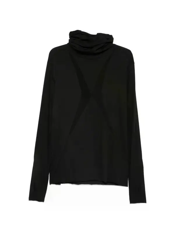 THOM KROM Long Sleeve Funnel Neck T-shirt