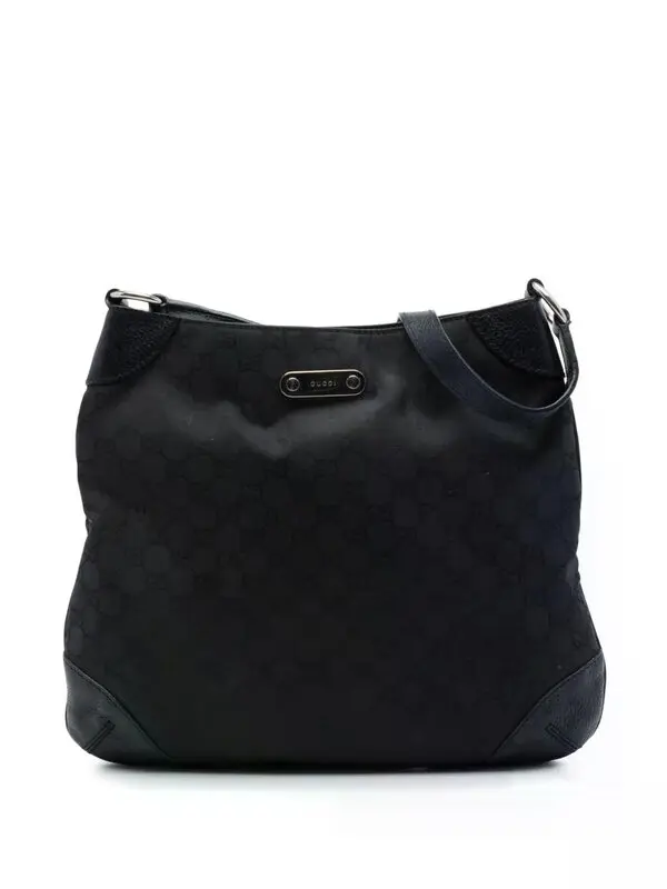 Gucci Gg Nylon Shoulder Bag - Black