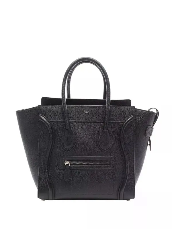 Celine 2000-2026 Micro Drummed Calfskin Luggage Tote Bag