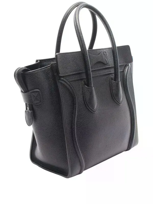 Celine 2000-2026 Micro Drummed Calfskin Luggage Tote Bag