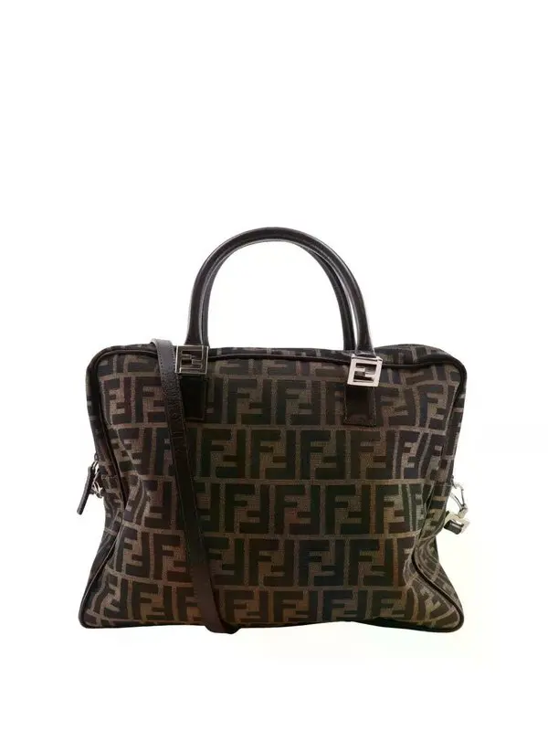 Fendi 20th Century Zucca Canvas Business Bag - Brown