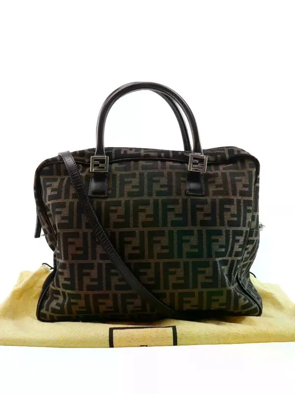 Fendi 20th Century Zucca Canvas Business Bag