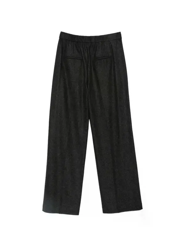 LUISA CERANO Flannel Wide-leg Trousers