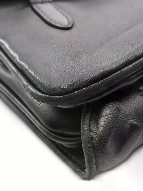 Fendi Ff Embossed Leather Belt Bag